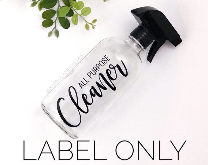 All Purpose Cleaner Vinyl Label | Customizable Options Also Available ...