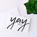 Yay You Congratulations Card Encouragement Card - Etsy