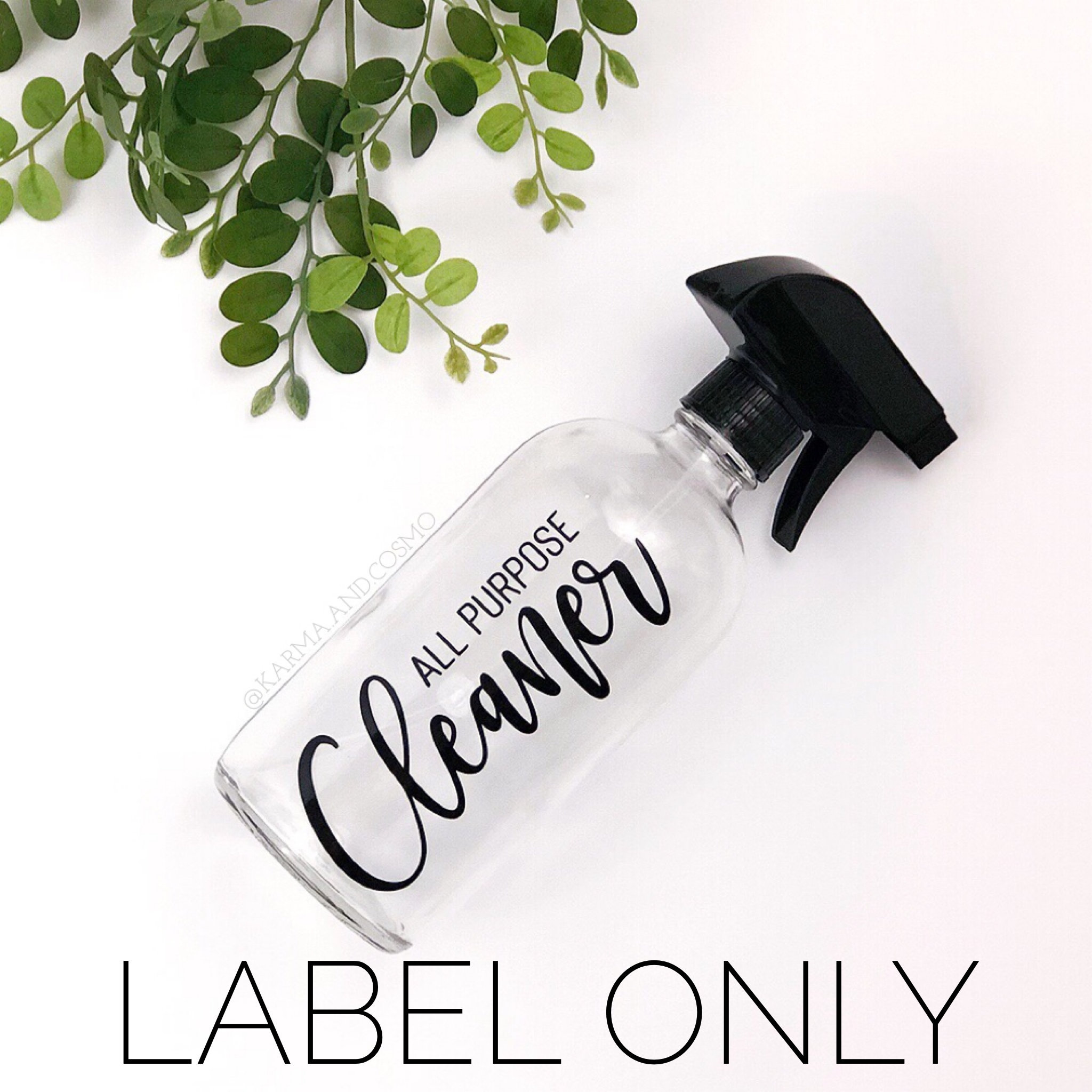 All Purpose Cleaner Vinyl Label Customizable Options Also - Etsy