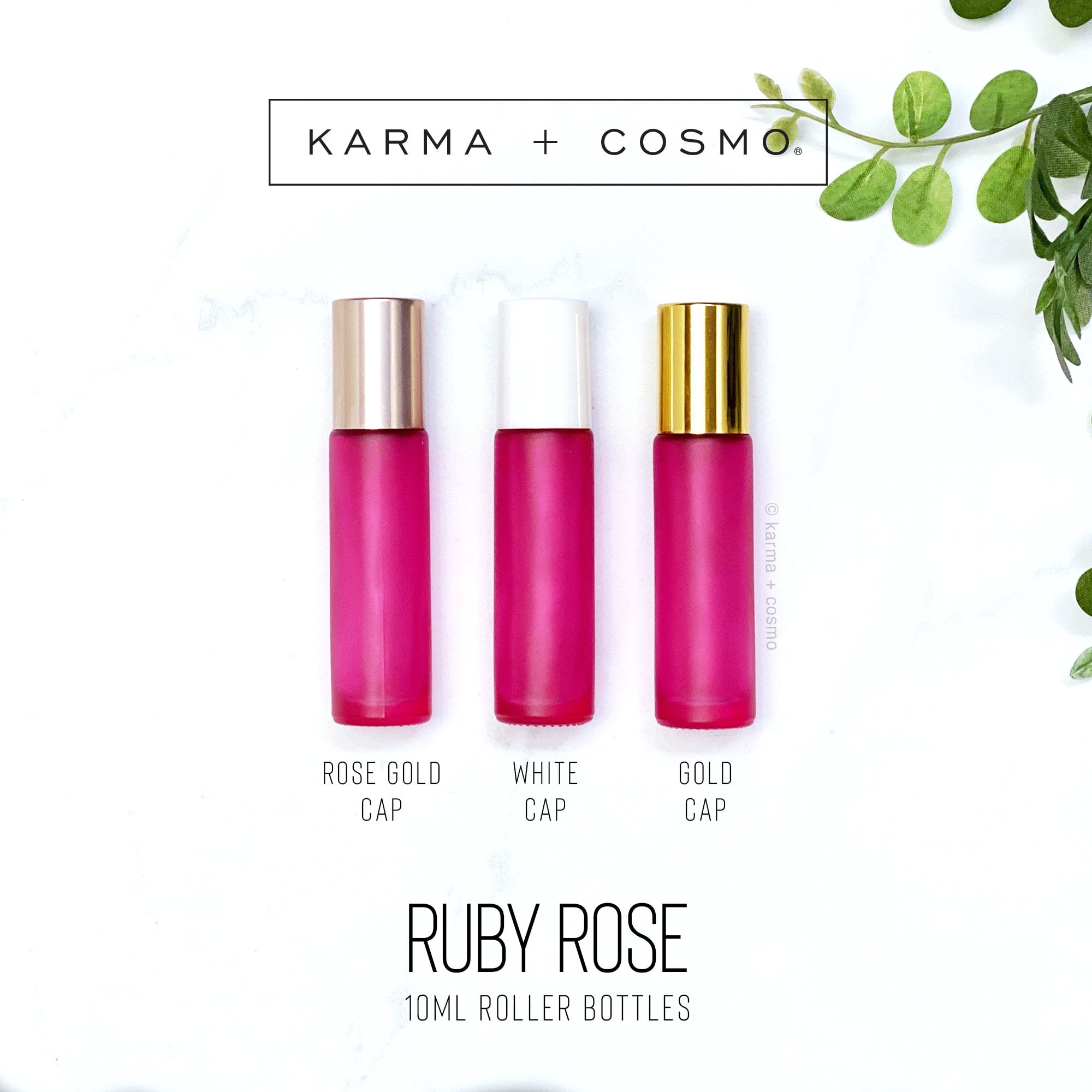 SIX Ruby ROSE 10ml Essential Oil Roller Bottles Set of 6 | Etsy