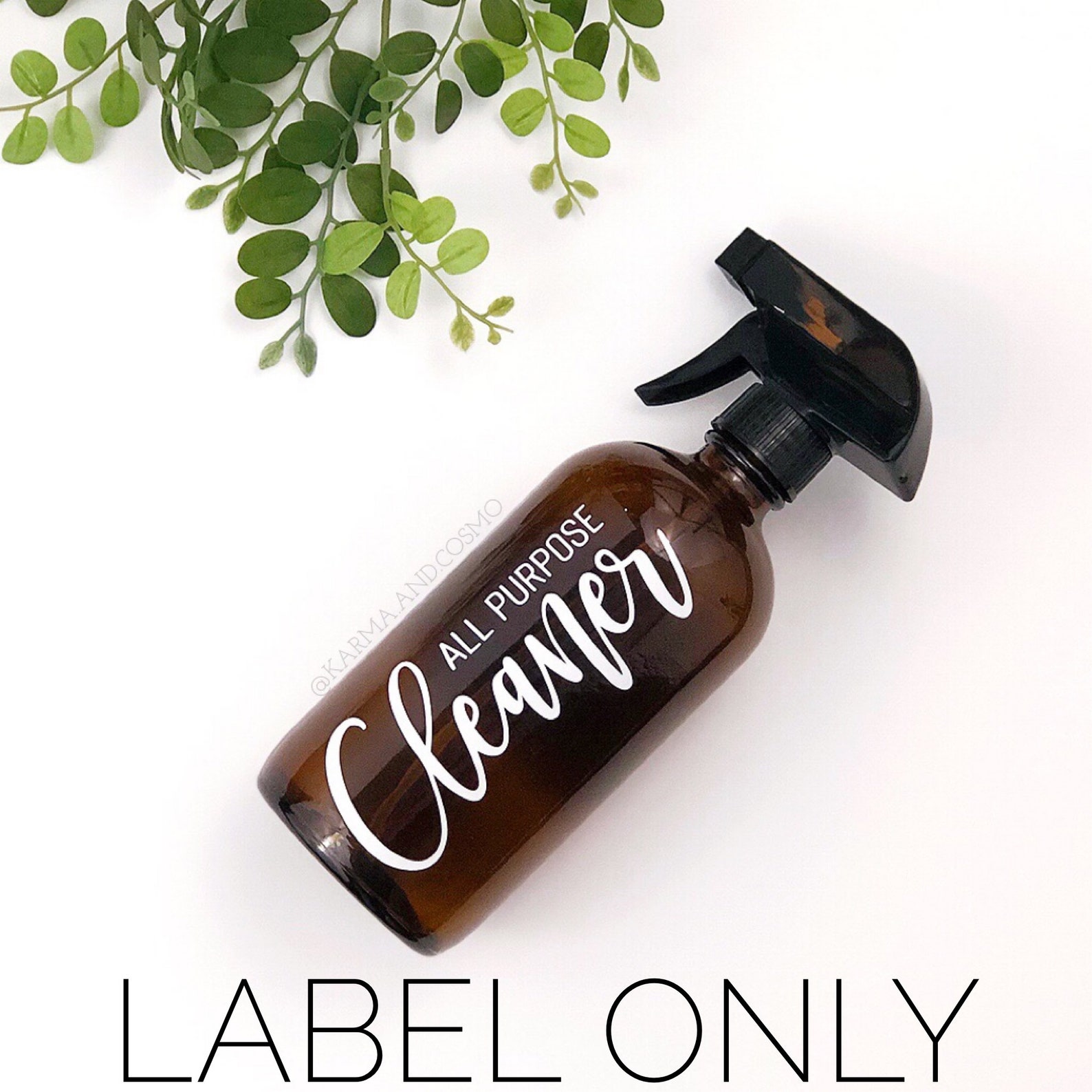 All Purpose Cleaner Vinyl Label Customizable Options Also - Etsy