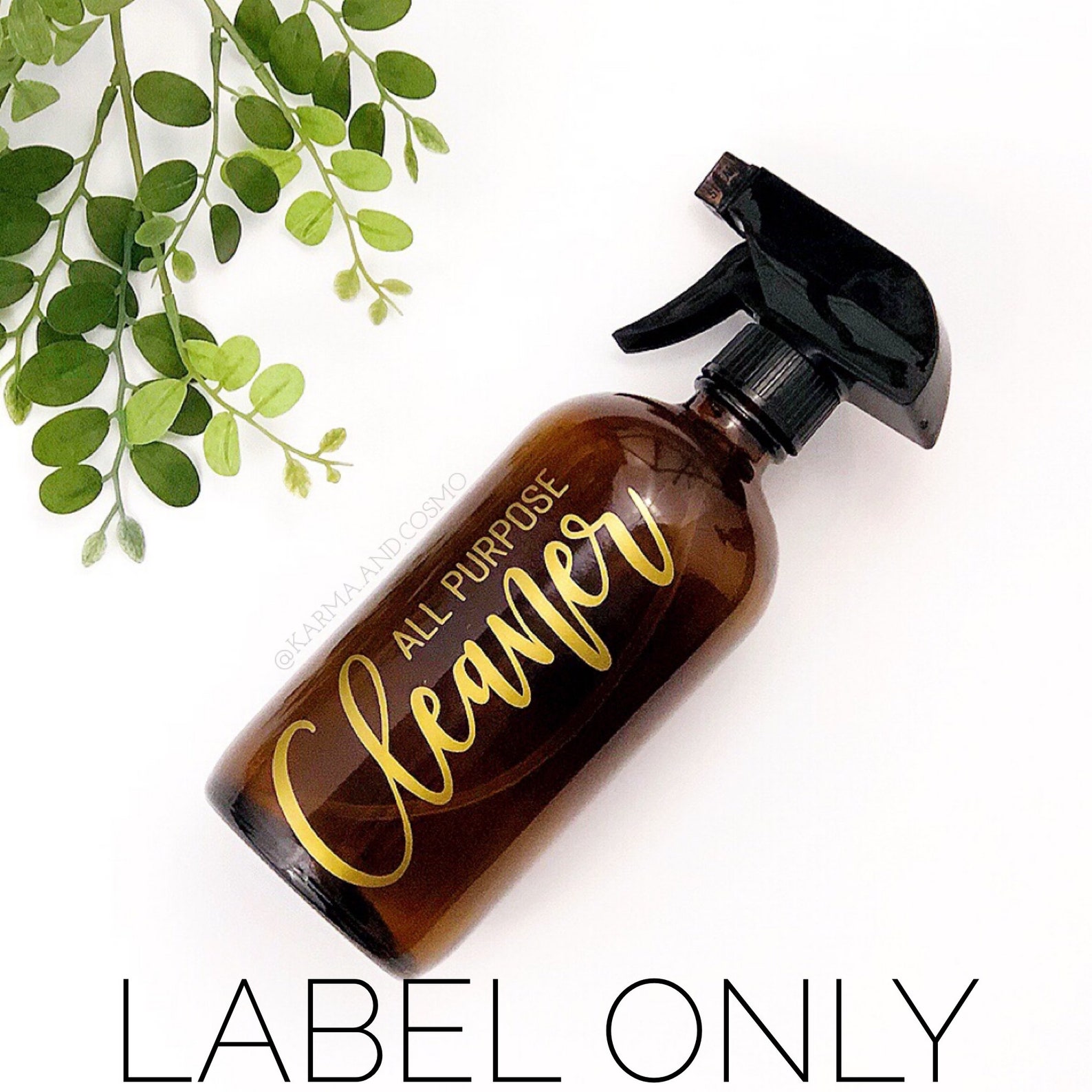 All Purpose Cleaner Vinyl Label Customizable Options Also - Etsy