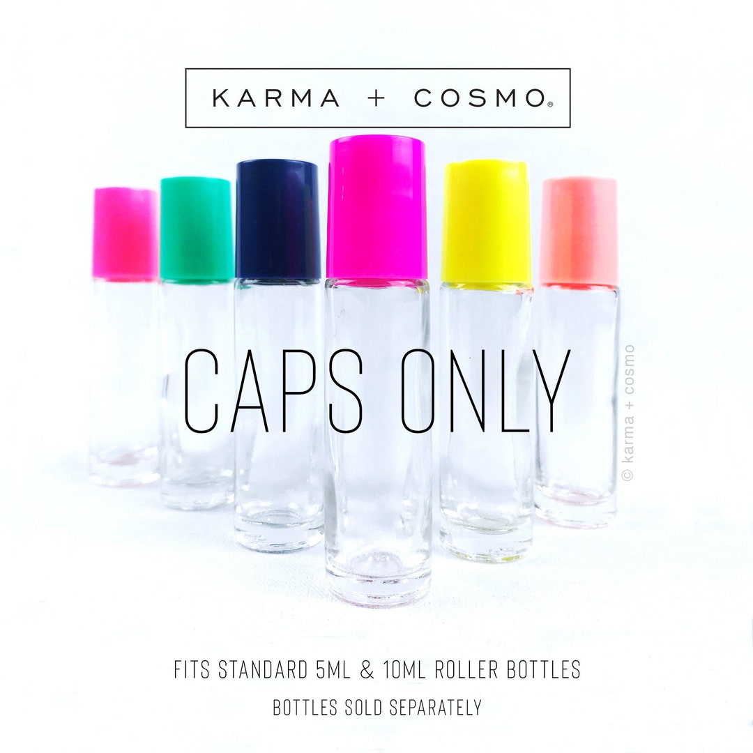 12 CAPS | Roller Bottle CAPS for Essential Oil Roller Bottles - Etsy