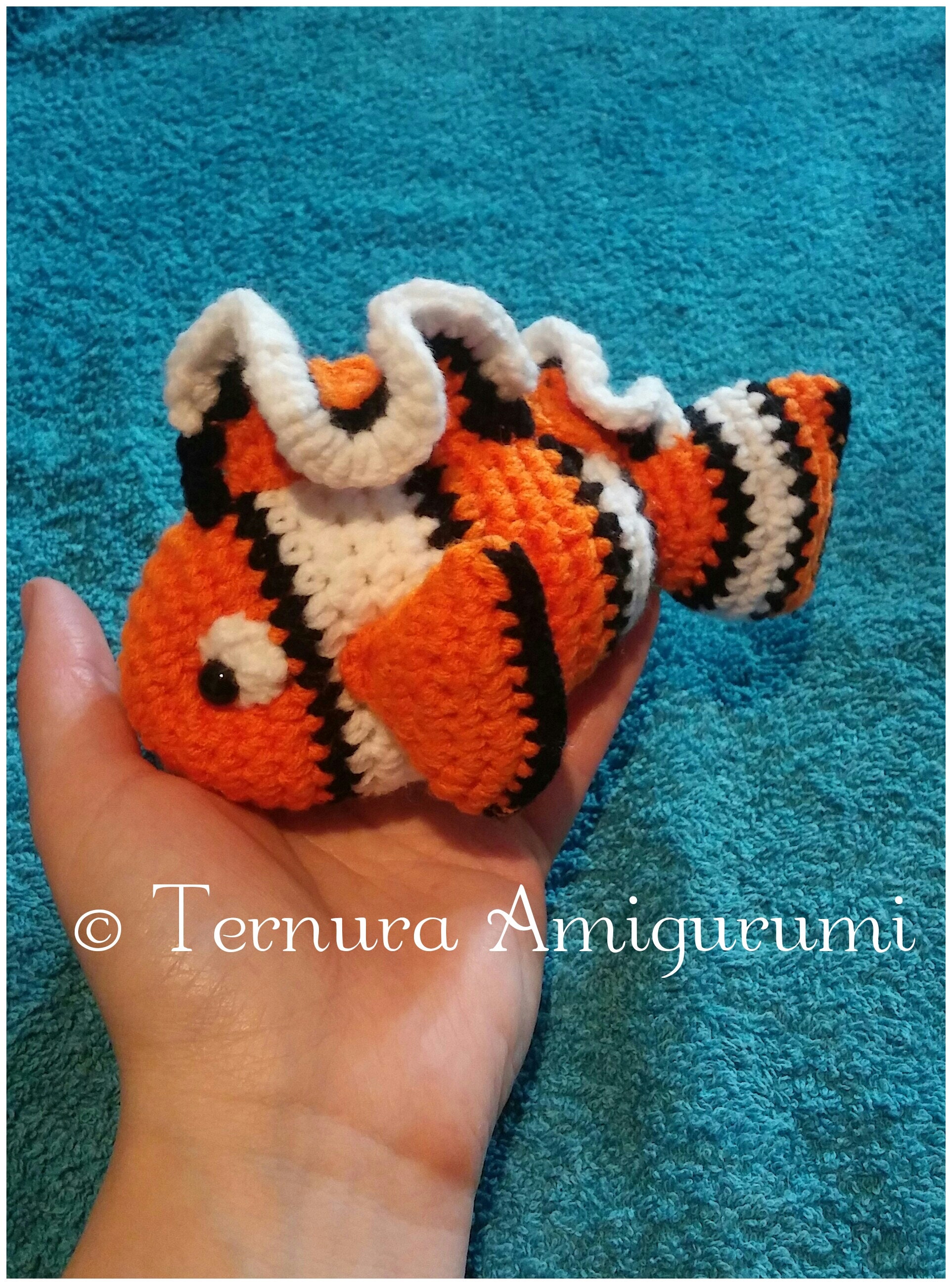 Nemo Clownfish Crochet PATTERN DIY Fish Amigurumi Tutorial Pixar ...