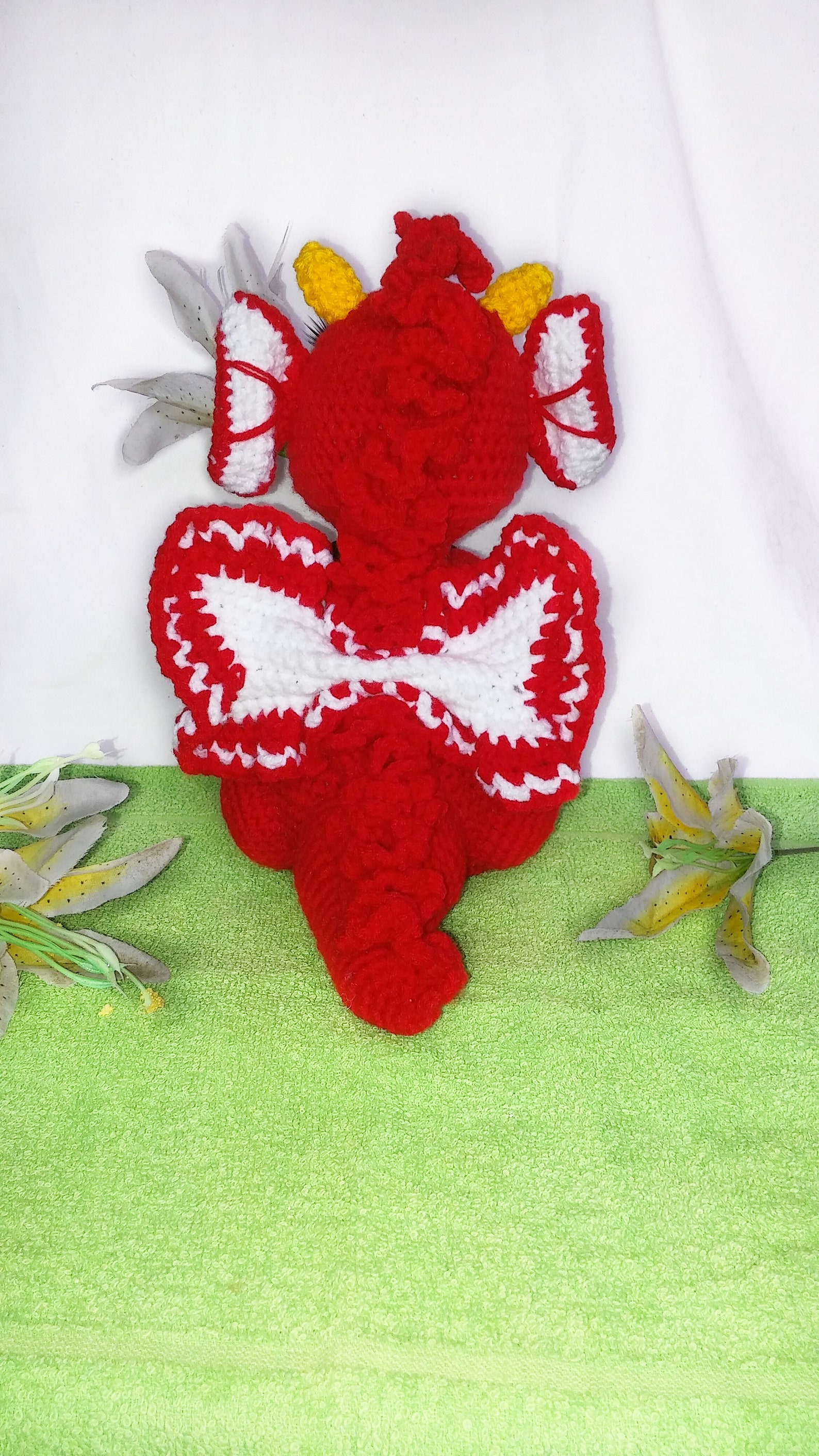 Dragon red crochet pattern pdf english / español ternura | Etsy