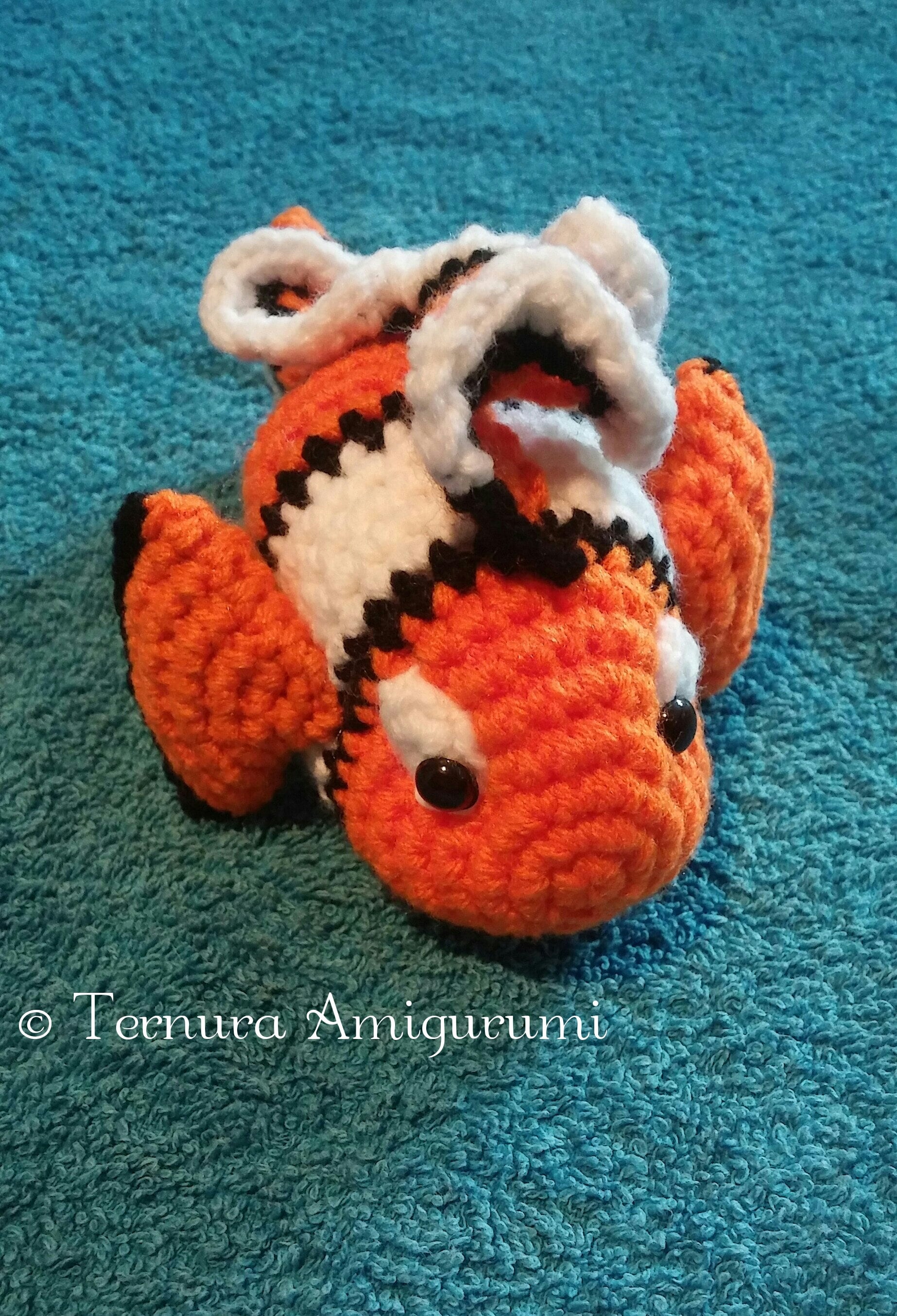 Nemo Clownfish Crochet PATTERN DIY Fish Amigurumi Tutorial Pixar ...