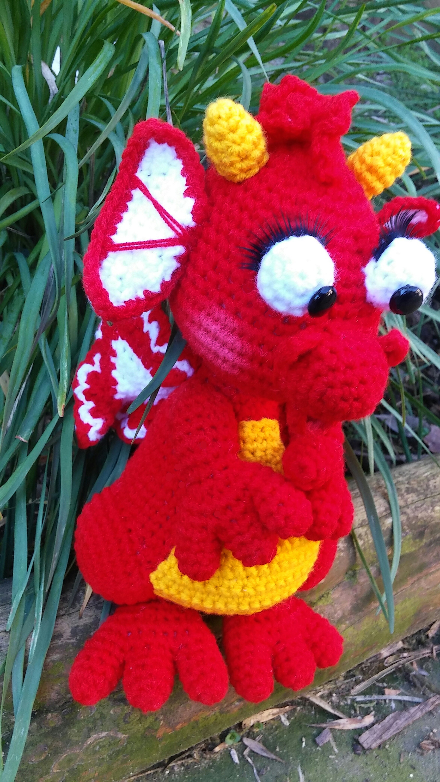 Dragon Red Crochet Pattern Pdf English / Español Ternura - Etsy