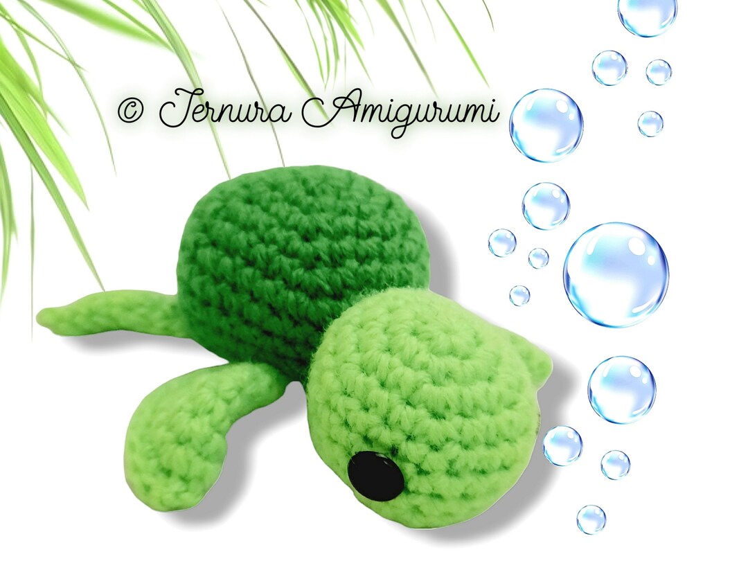 Baby Turtle Crochet Pattern Ternura Amigurumi, Crochet Pattern ...
