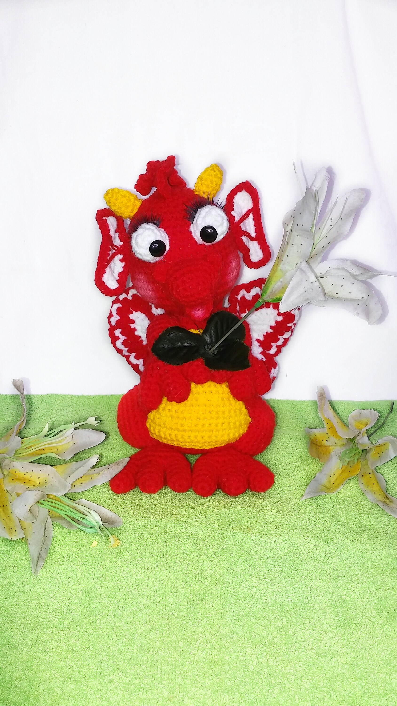 Dragon Red Crochet Pattern Pdf English / Español Ternura - Etsy