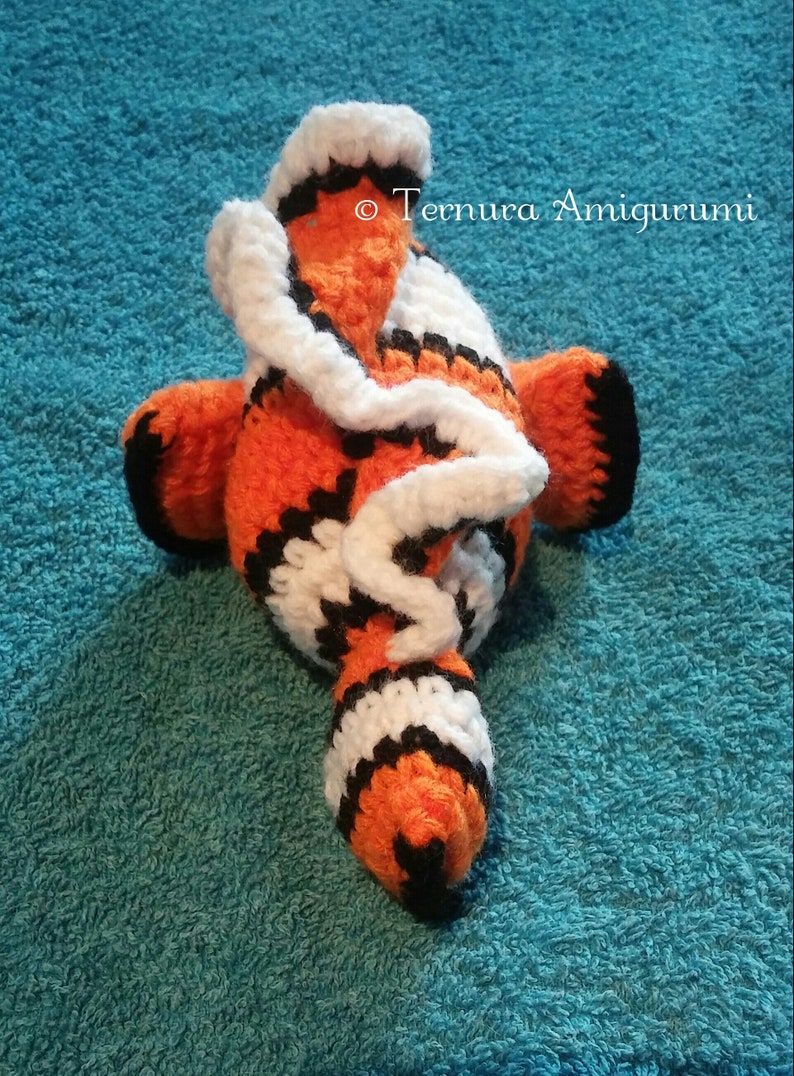 Nemo Clownfish Crochet PATTERN DIY Fish Amigurumi Tutorial Pixar ...