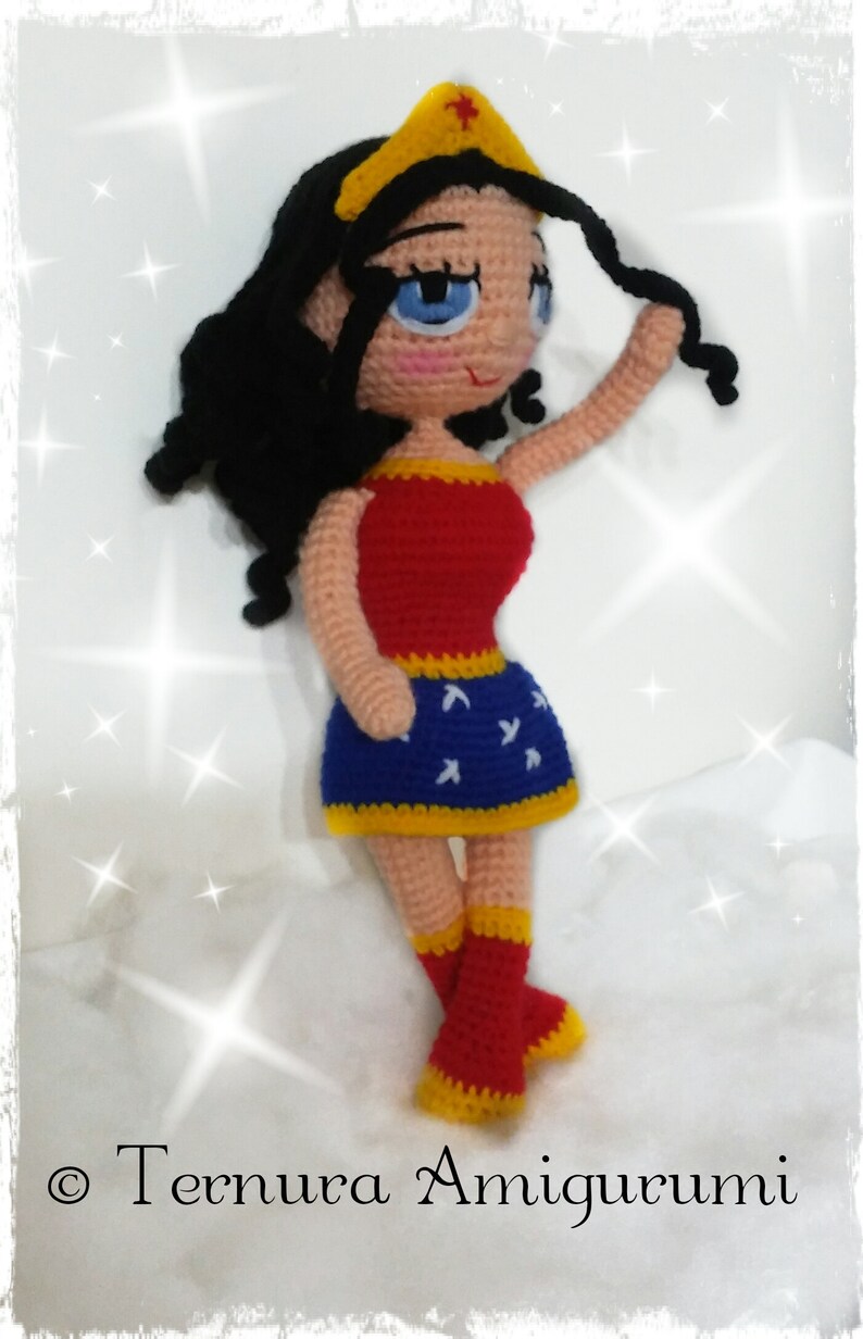 Wonder Woman Crochet PATTERN Superhero Amigurumi Crochet - Etsy