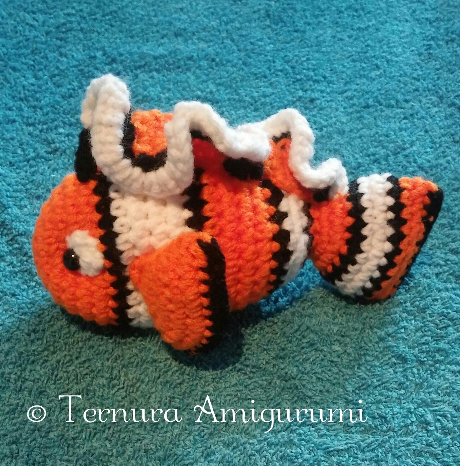 Nemo Clownfish Crochet PATTERN DIY Fish Amigurumi Tutorial Pixar ...