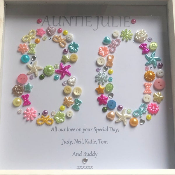 80th Birthday Gift - Etsy UK