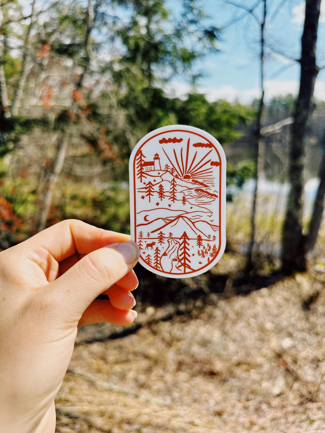 East Coast Sticker | Weatherproof Sticker | Outdoorsy Sticker - Etsy