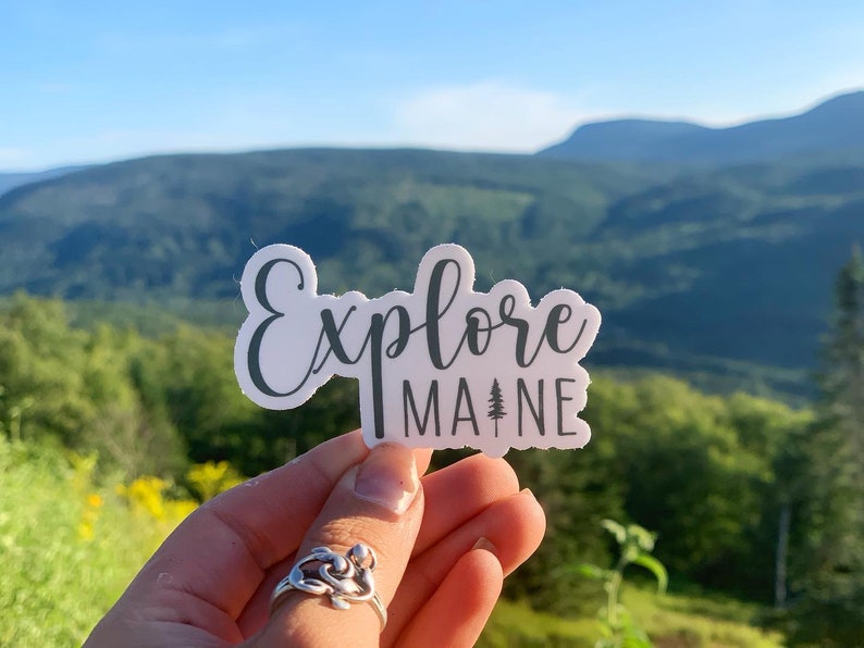 Explore Maine Sticker | Waterproof Sticker | Maine | Maine Sticker ...
