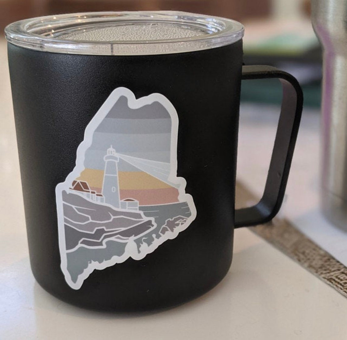 Maine Lighthouse Sticker | Waterproof Sticker | Maine | Maine Sticker ...