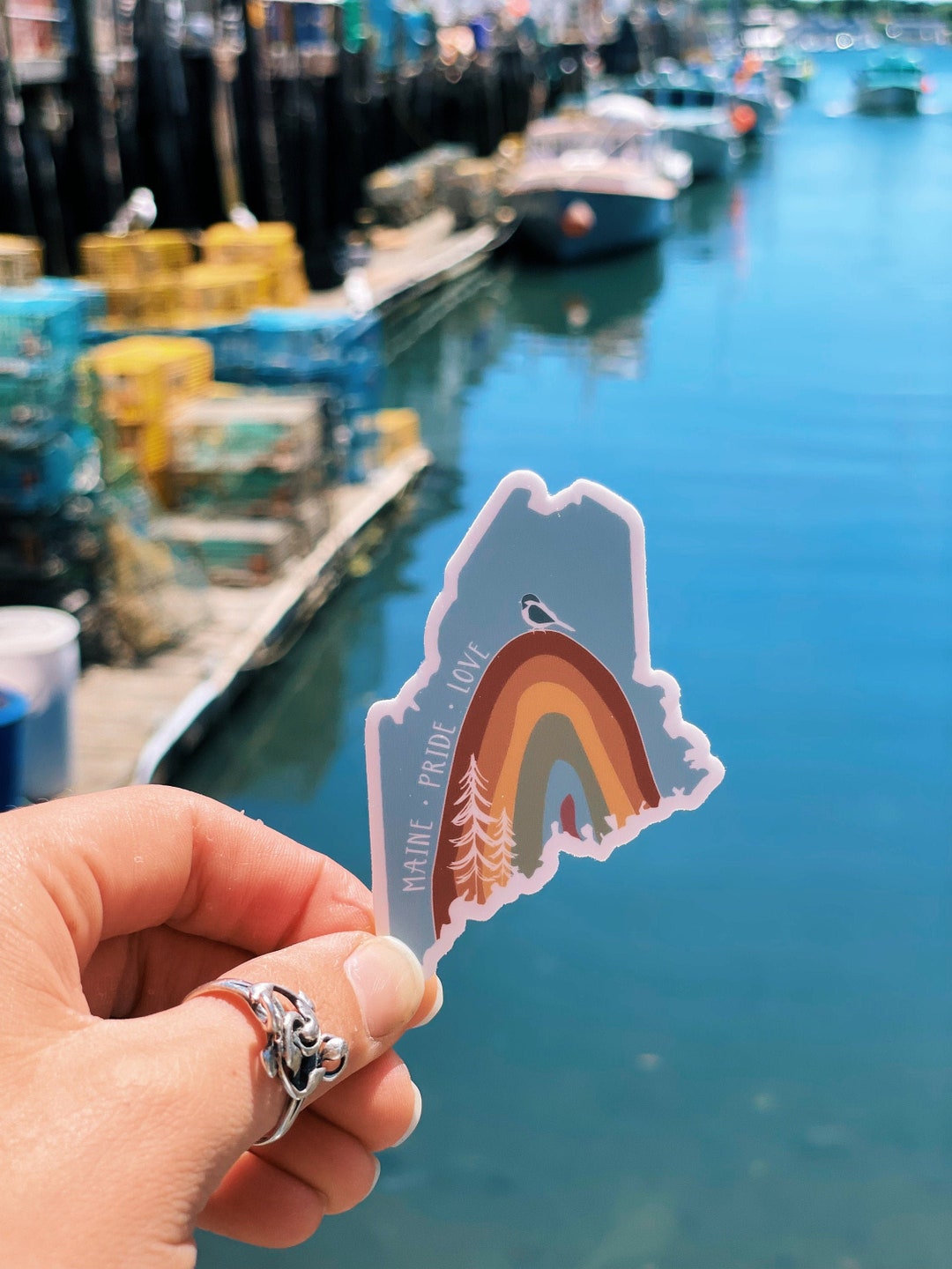 Maine Pride Love Sticker | Maine Pride Sticker | Pride Month Sticker ...
