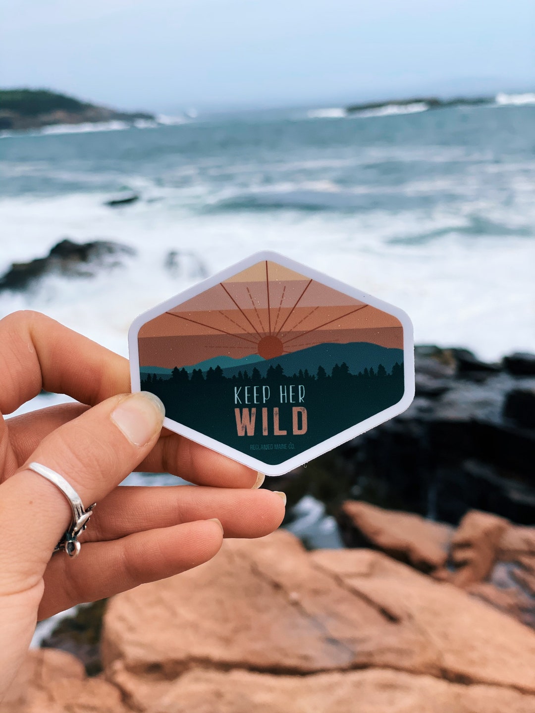 Keep Her Wild Sticker | Explore Nature Sticker | Nature Sticker | Leave ...