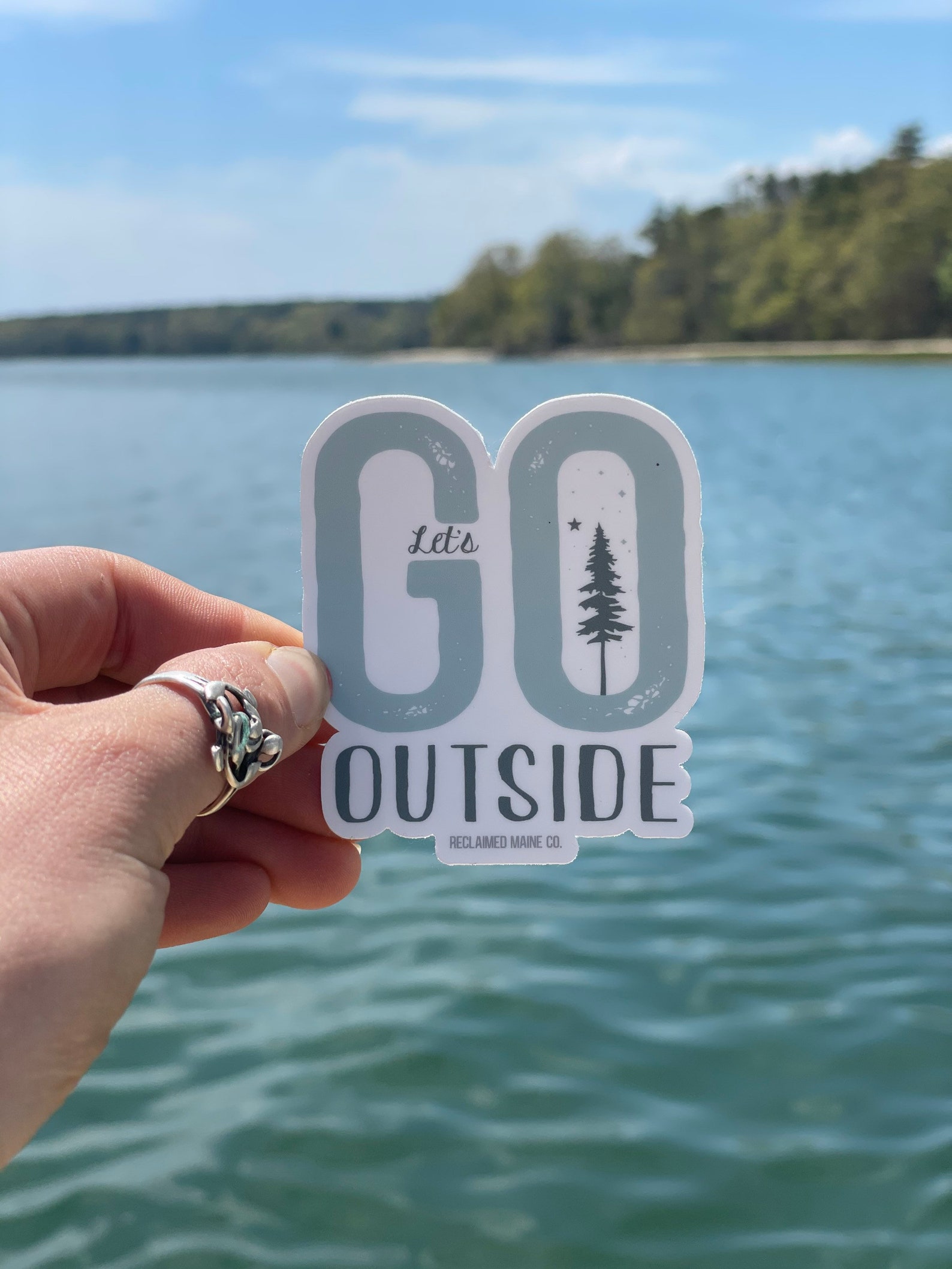 Let's Go Outside Sticker Outdoors Sticker Nature - Etsy