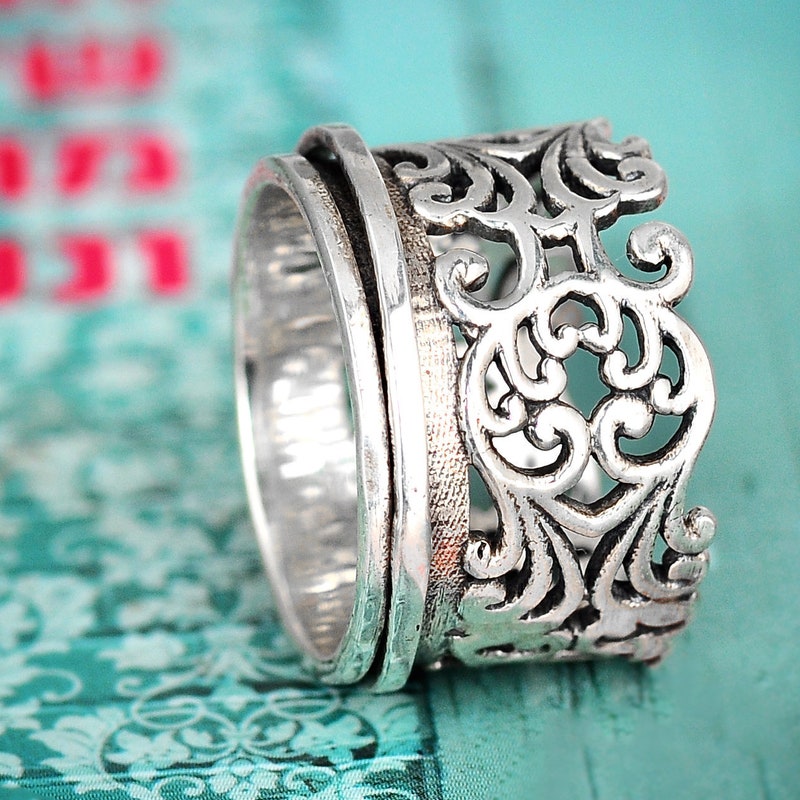 Unique Silver Ring - Etsy