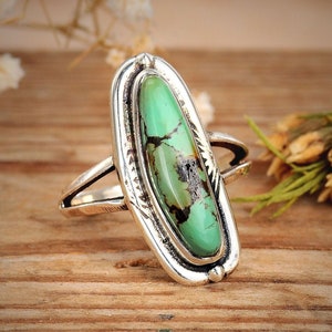 Boho Turquoise Ring, Sterling Silver Ring for Women, Statement Ring ...