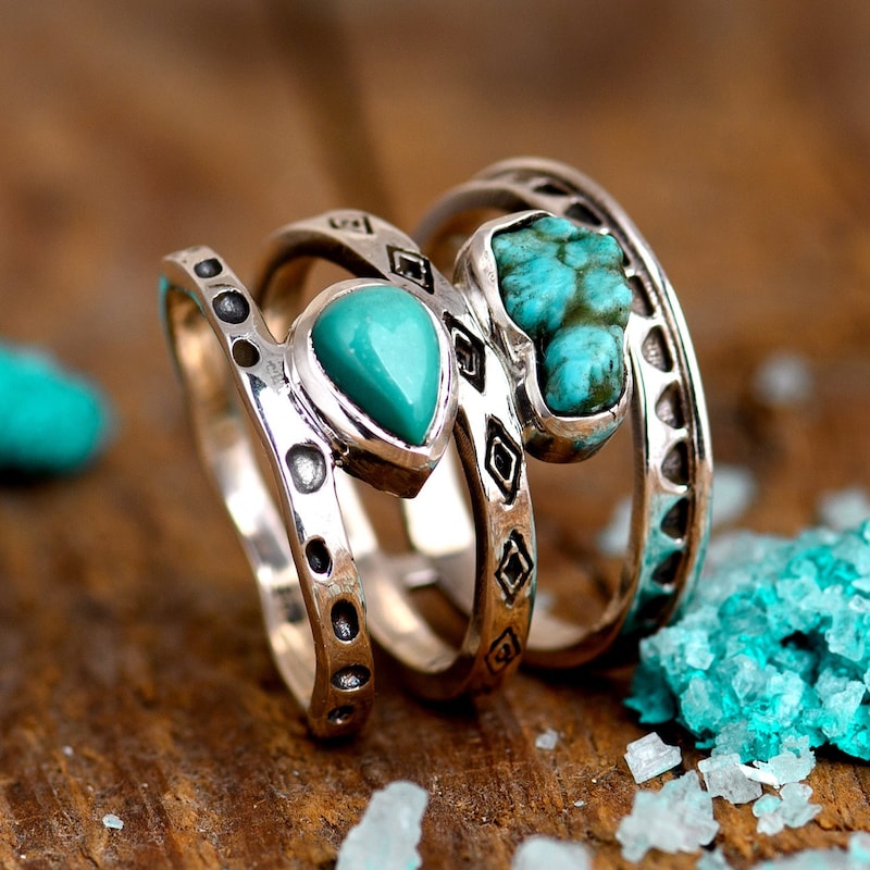 Big Stone Western Rings - Etsy