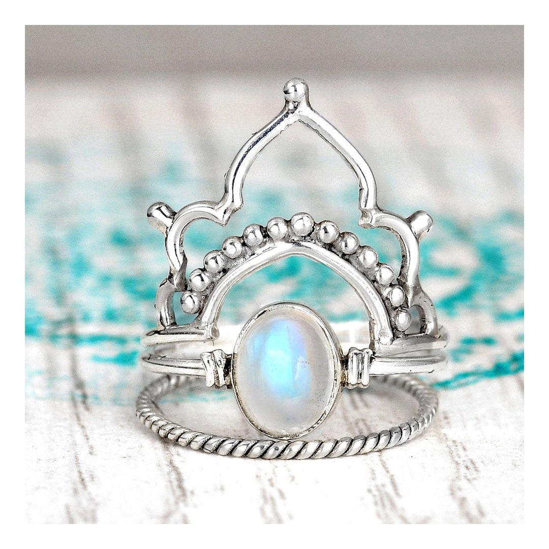 Stackable Stacking Rings, Moonstone Ring, Sterling Silver Ring for ...