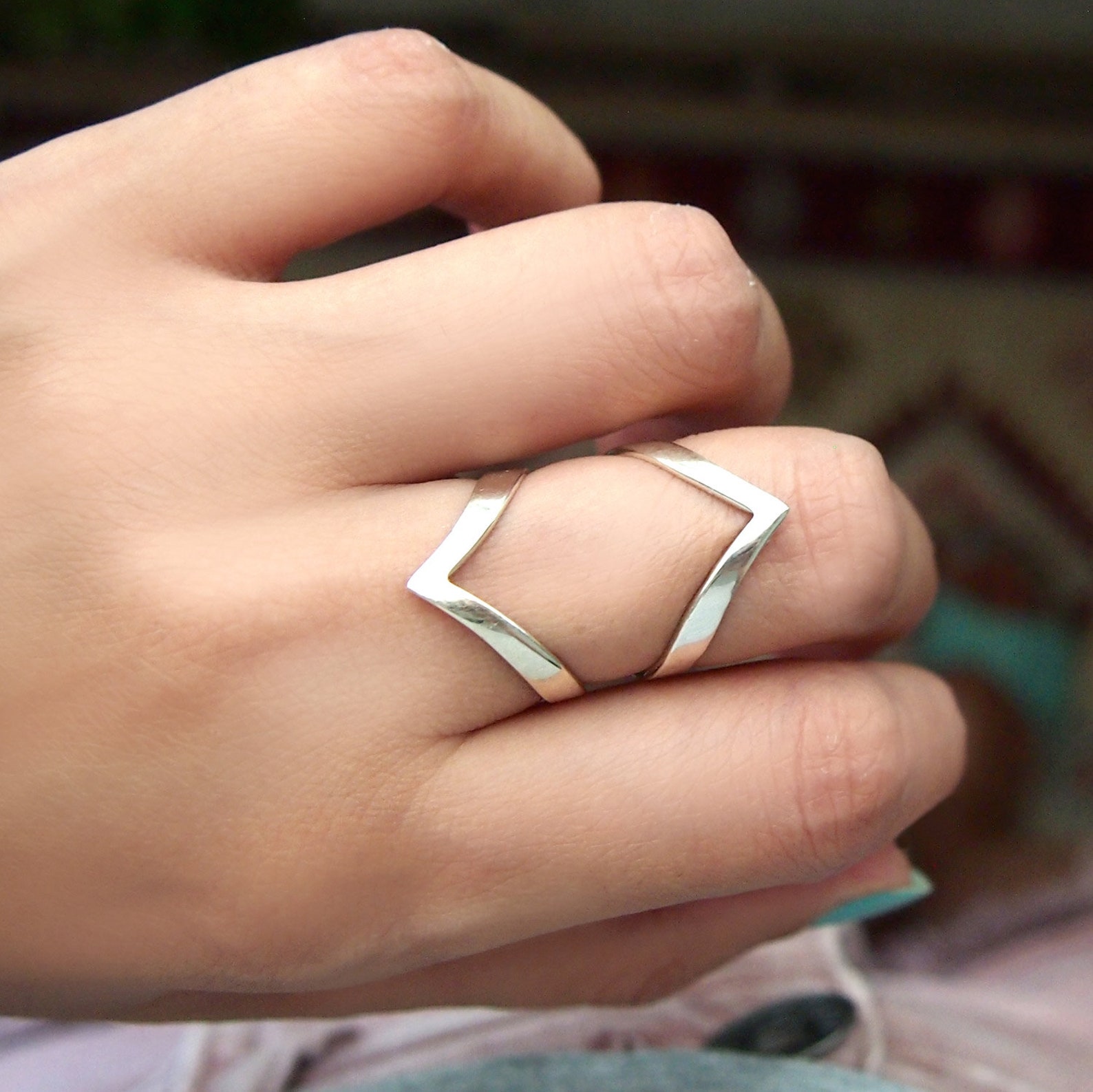 Chevron Ring Arthritis Ring Splint Knuckle Ring Adjustable | Etsy