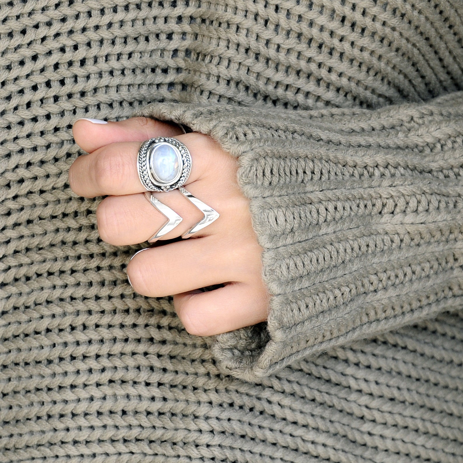 Statement Ring for Women Adjustable Sterling Silver Ring - Etsy