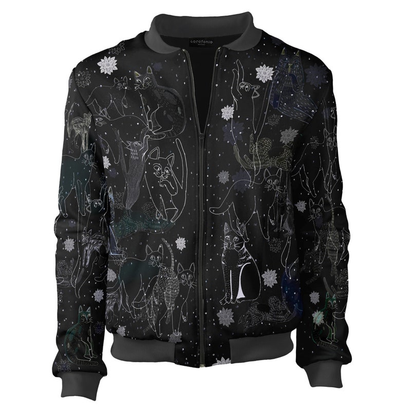 Cat Print Jacket - Etsy