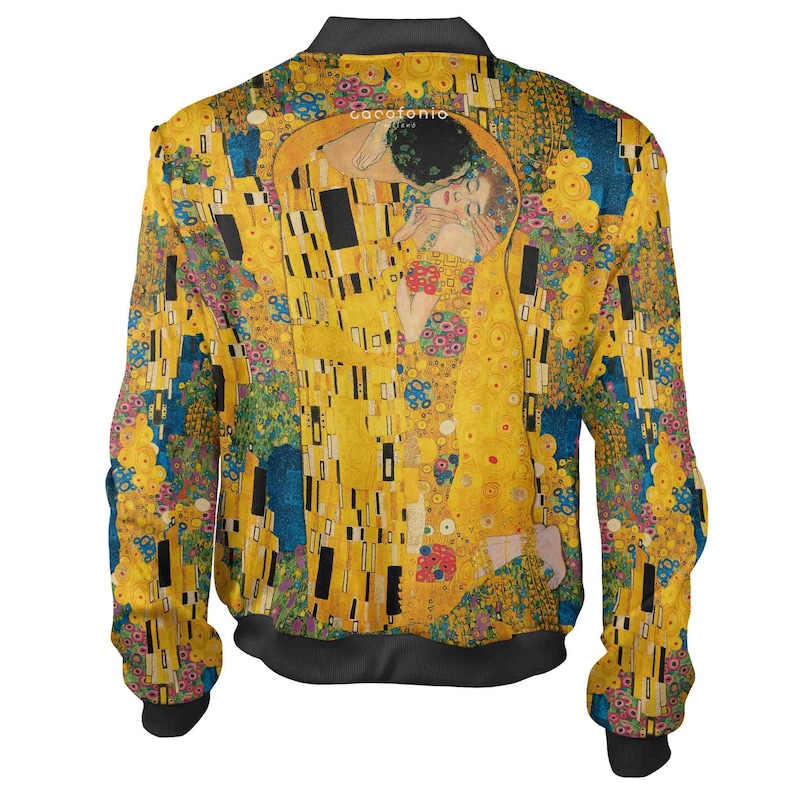 Wearable Art Klimt the Kiss Bomber Jacket Women Men Clothing - Etsy