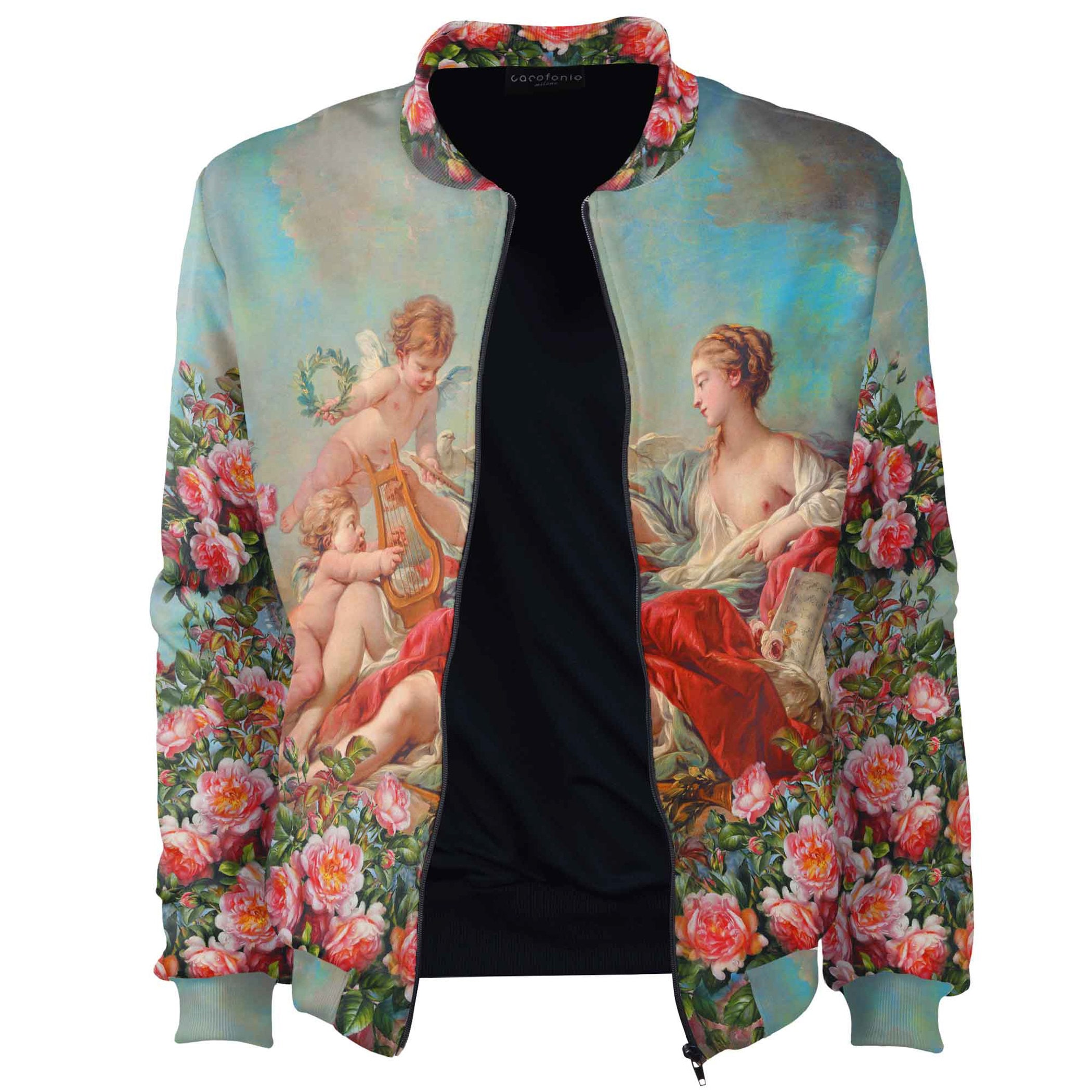 Wearable Art Bomber Jacket Allegory of Music Vintage Clothing | Etsy