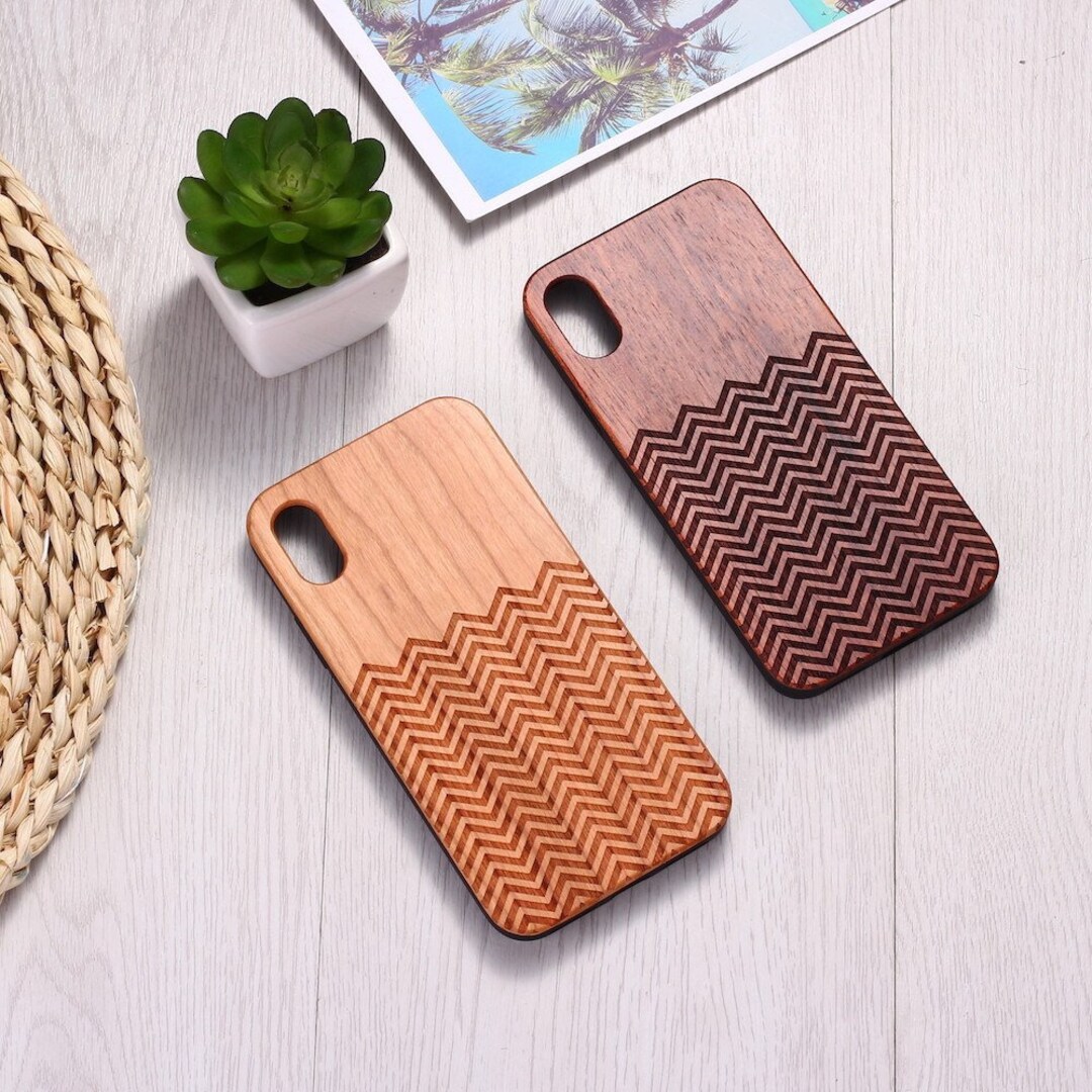 Real Wood Wooden Striped Waves Carved Cover Case for iPhone 5 - Etsy