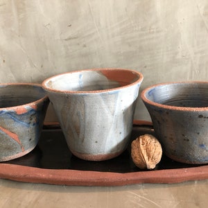 Handmade Ceramic Windowsill Planter Set, Indoor Herb Garden - Etsy