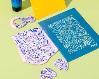 Silk Screen Polymer Clay | Etsy