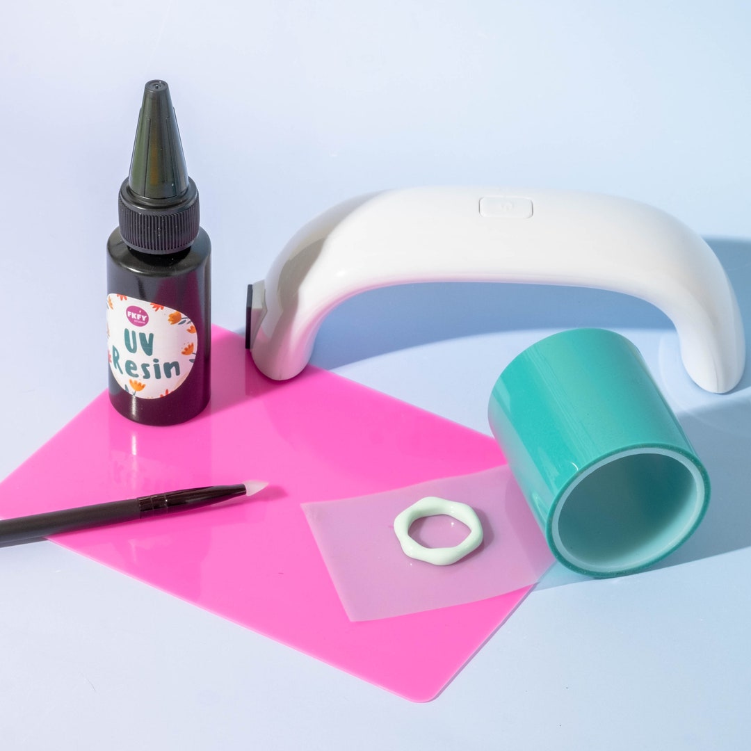 UV Resin Tool Kit 9W Mini Usb LED Lamp 25g UV Resin High Adhesive Tape ...