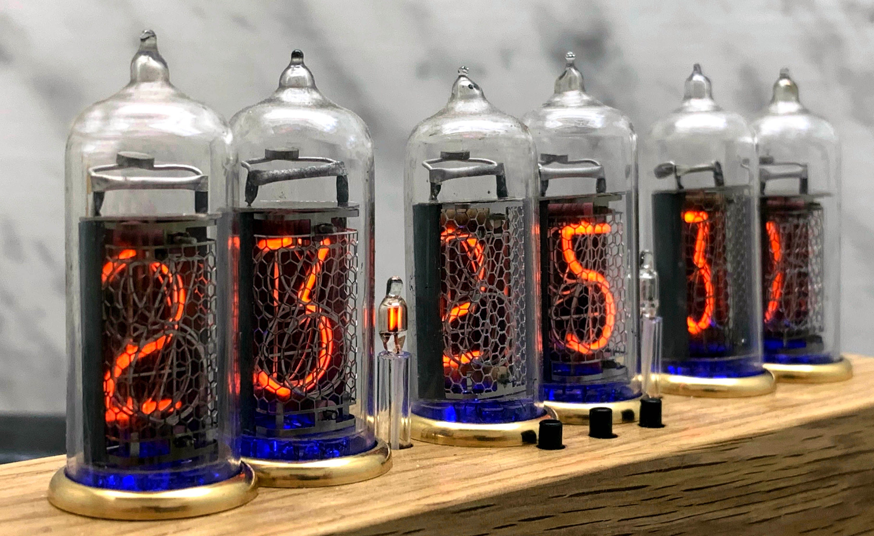 Nixie Tube Clock Easy Replaceable IN-14 Nixie Tubes Handmade - Etsy