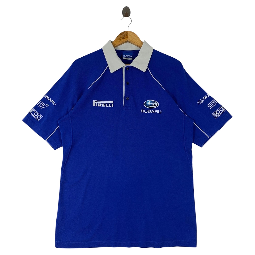 SUBARU World Rally Team Pirelli Embroidery Logo and Patches Polo Tee - Etsy