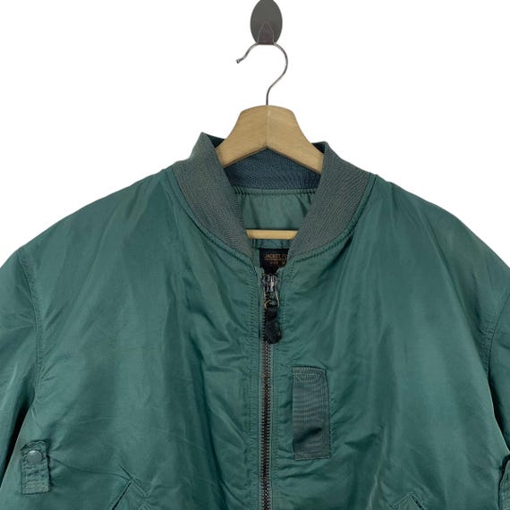 Vintage ALPHA INDUSTRIES MA-1 green Bomber jacket - Gem