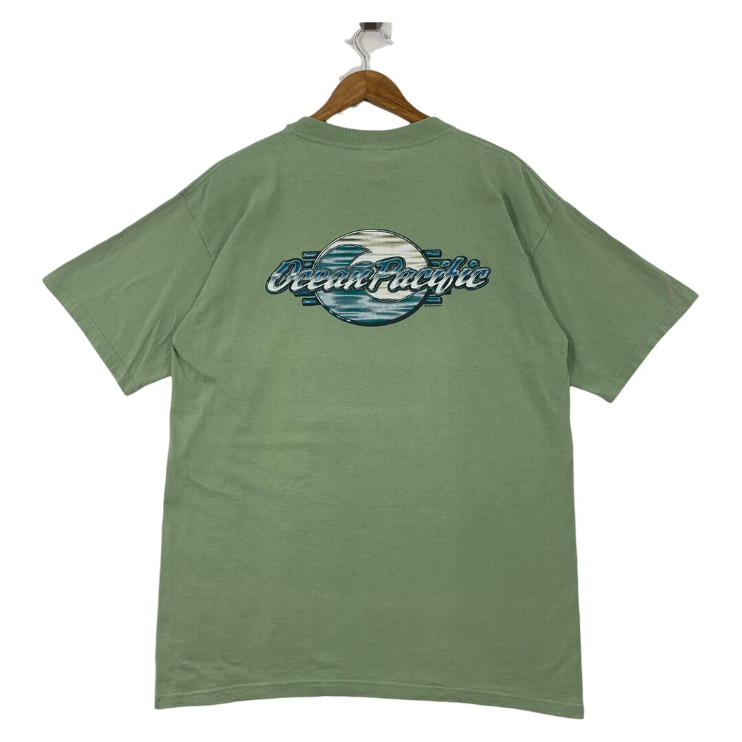 Vintage 90s OCEAN PACIFIC Surfing Big Printed Backhit Tee - Etsy