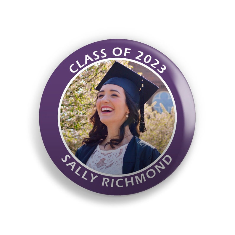 Custom Photo Graduation Button Pins or Magnets Keepsake 2023 - Etsy