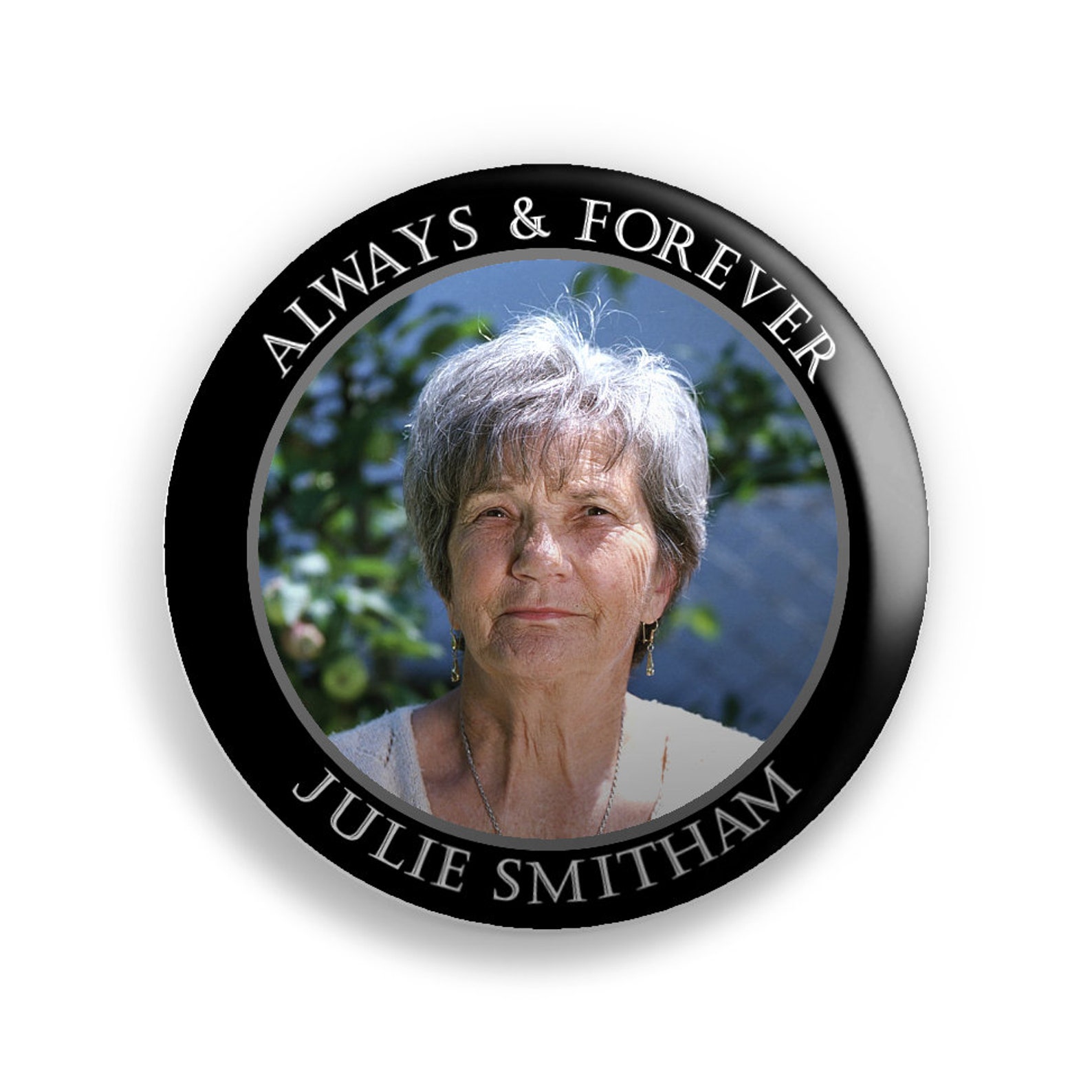 Custom Memorial Button Pins or Memorial Magnets Keepsake | Etsy