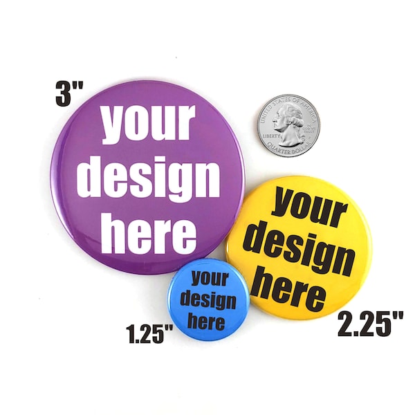 Personalized Photo Buttons - Etsy