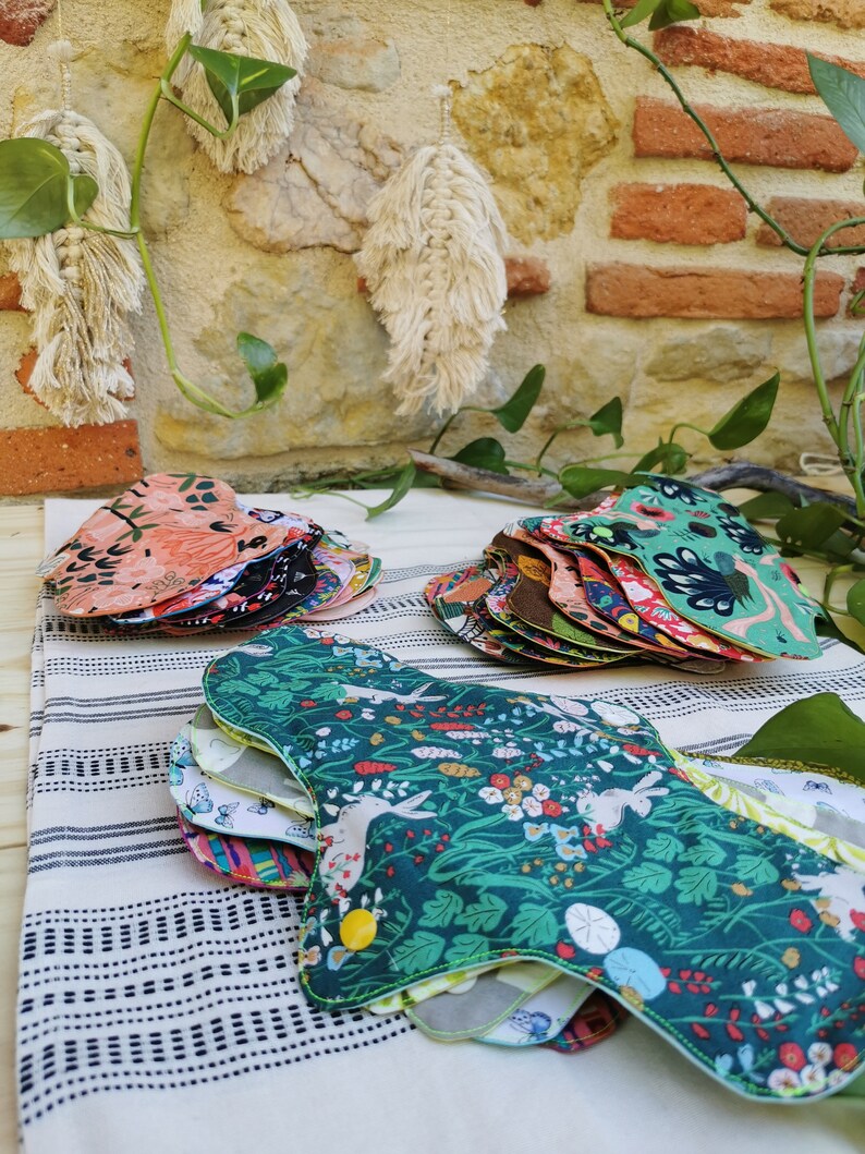 Serviette hygiénique Taille M/ Protection intime lavable | Etsy