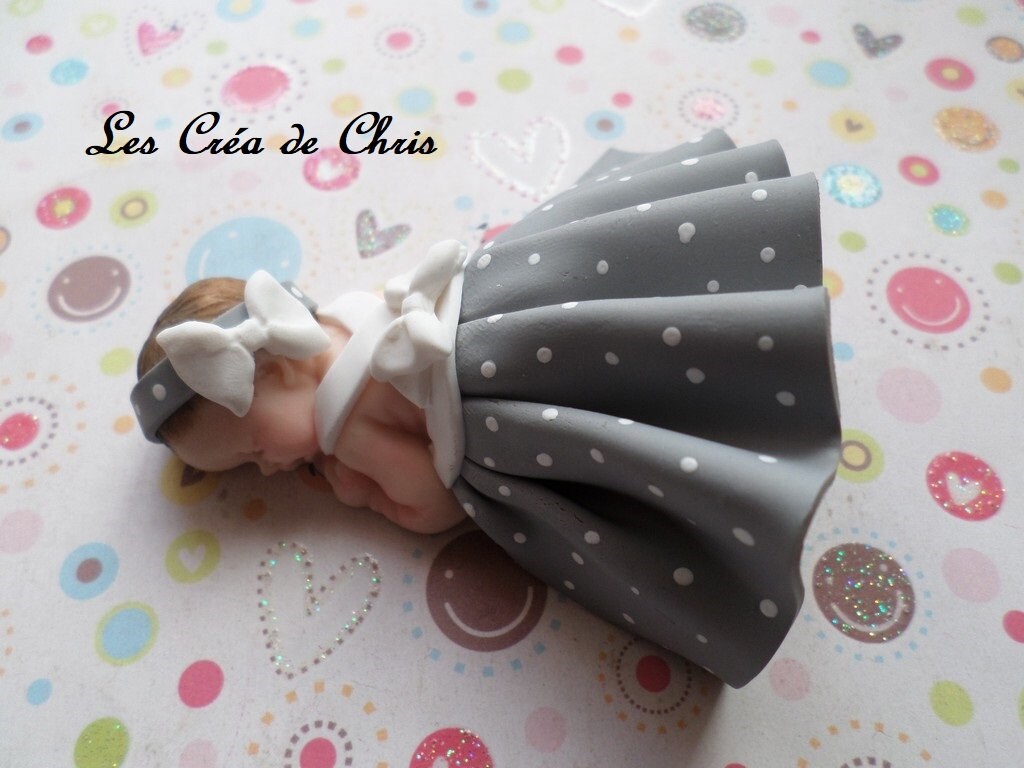 Baby Fimo Girl Pleated Skirt and Knots. | Etsy