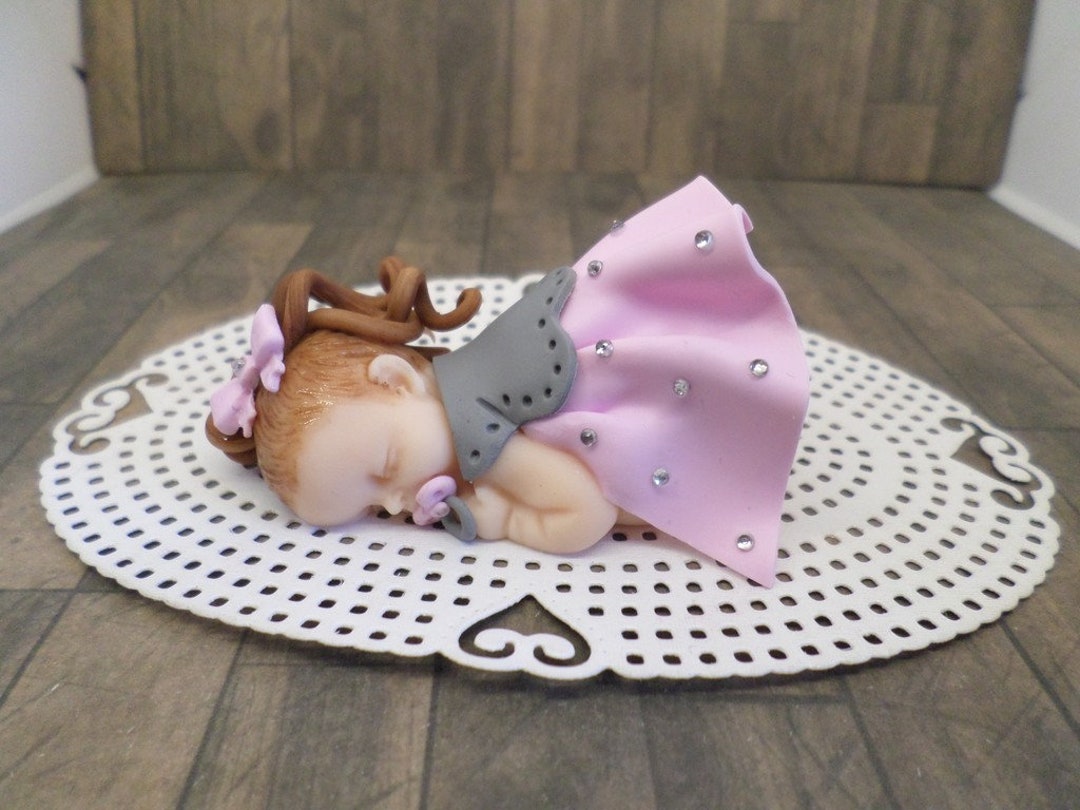 Baby Girl Fimo in Dress With Lace Effect Collar. - Etsy