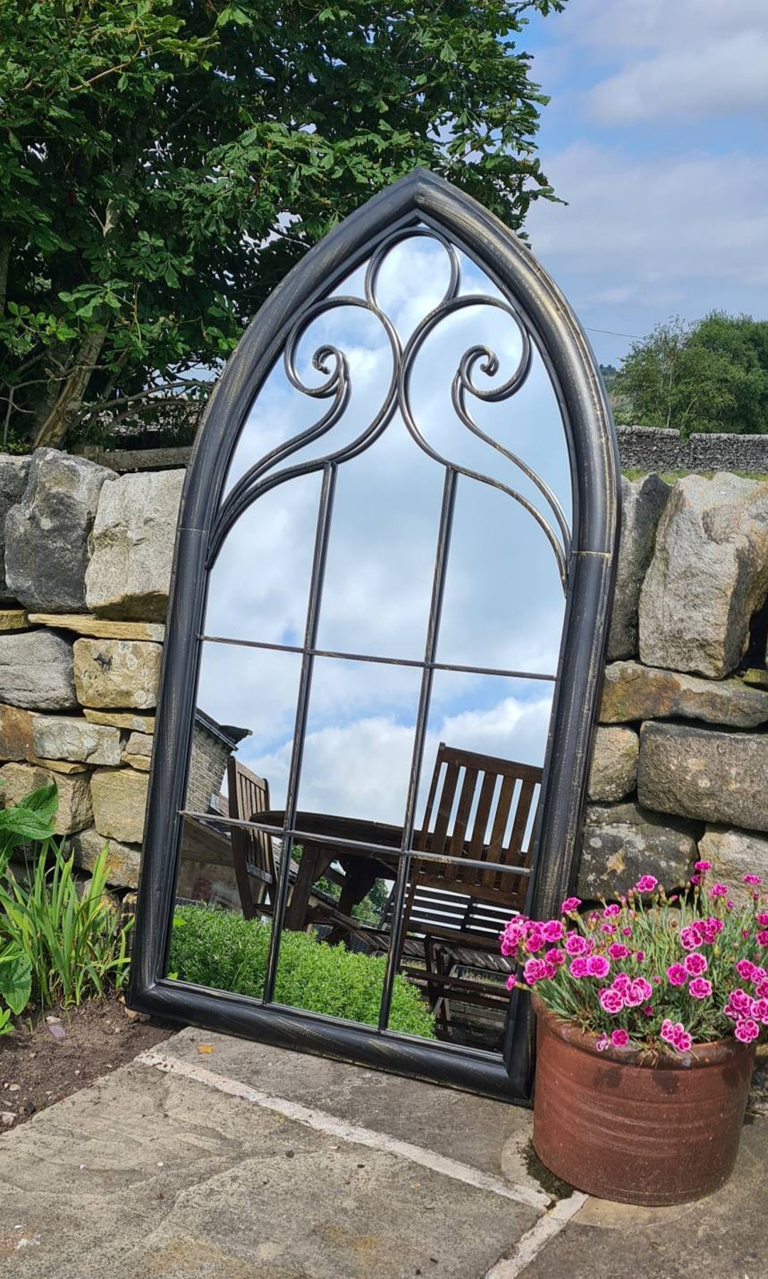 Large Arch Mirror Garden Mirror Indoor and Outdoor Mirror - Etsy