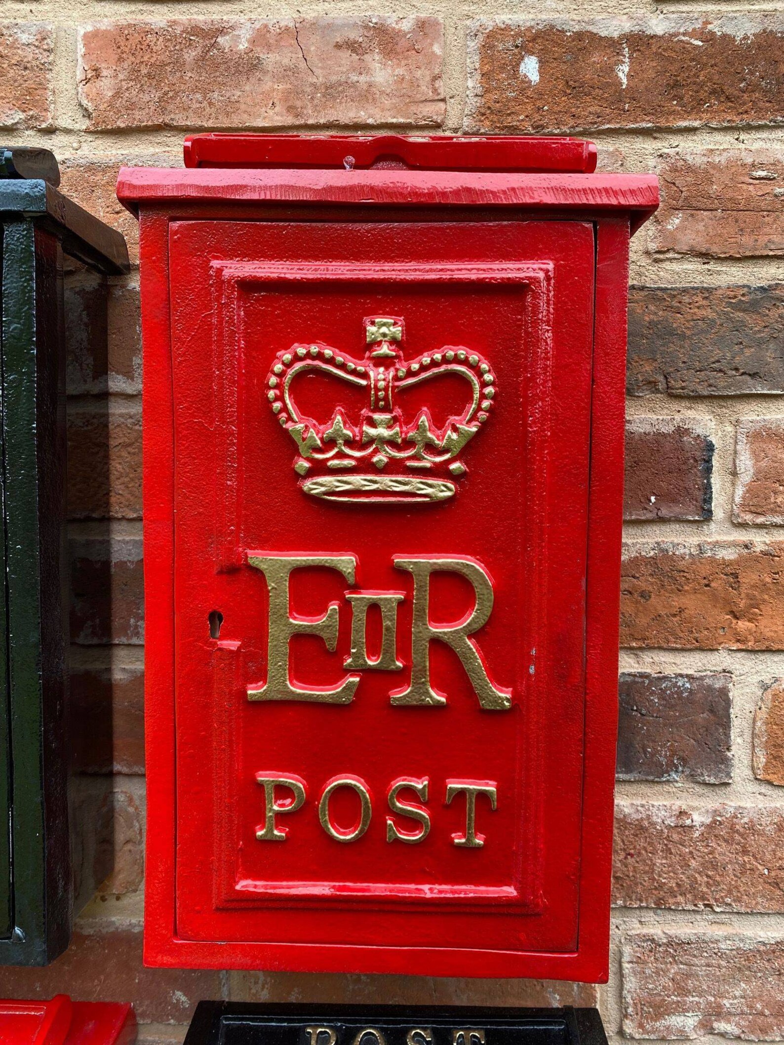 Post Box Cast Iron Royal Mail Wall Mounted Letter Box Post - Etsy UK