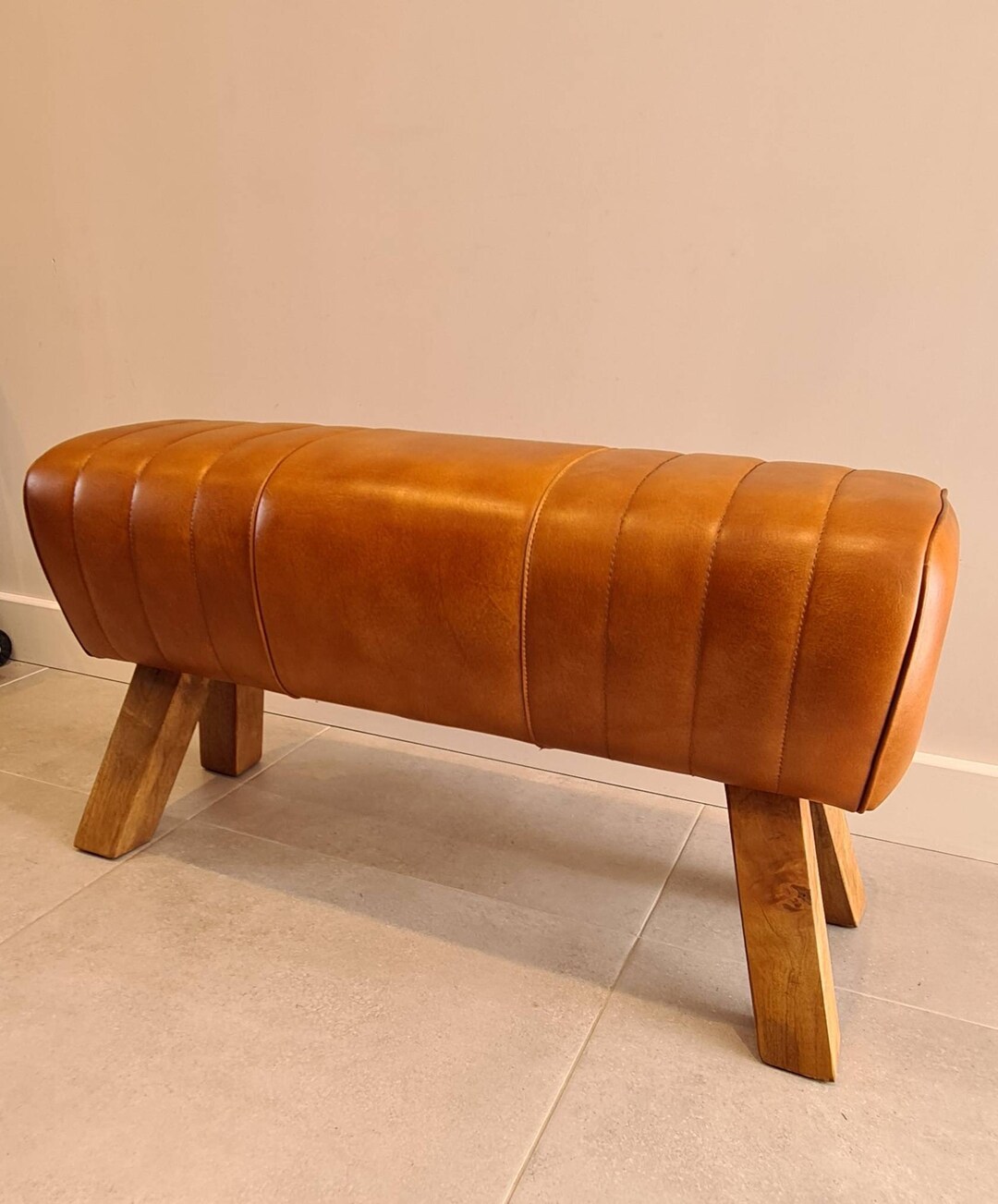 Leather Bench Pommel Horse Vintage Style Bench - Etsy