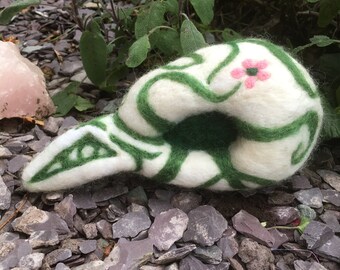 Needle Felted Skull - Etsy